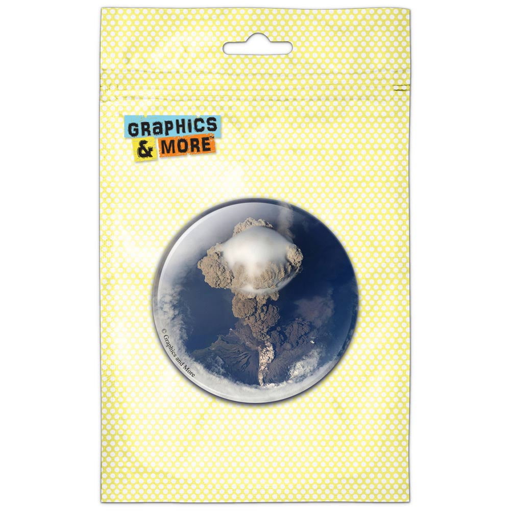 Volcano Volcanic Eruption Refrigerator Button Magnet - Walmart.com