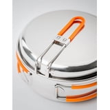 GSI Outdoors, Mess Kit, 1 Person Camping Cookware Set, Stainless Steel ...