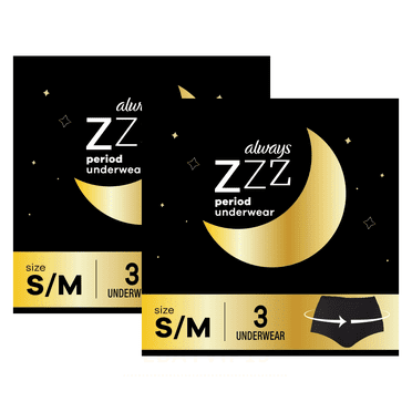 Always ZZZ Disposable Overnight Period Underwear Women Size L, 4 Ct ...