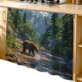 Forests Bears Cabinet Curtains 35''x35'', Modern Art Mountain Animals ...
