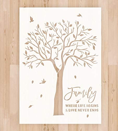 Family Stencil Words Stencil Craft Stencil Wall painting Reusable ...