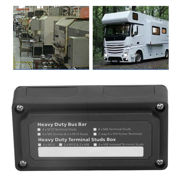 48V 300A DC Bus Bar Terminal Block, Power Distribution Block M8 Screw ...