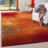 SAFAVIEH Soho Fiesta Geometric Area Rug, Rust/Multi, 6' x 9' - Walmart.com