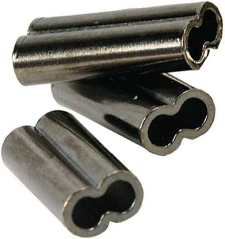 Copper Double Crimping Sleeve 50pcs Loop Barrel Crimp Sleeve Fishing ...