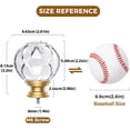 Crystal Netted Texture Replacement Finials for 1 or 7/8 Inch Curtain ...