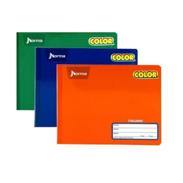 Cuaderno Cosido Norma Forma Italiana Cuadro Alemán C-14 Color 360 Paquete Con 6 Piezas | Walmart ...