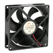 12V Thin Square Plastic Electric 6" x 1" Slim Rotary Cooling Fan FAN61 ...