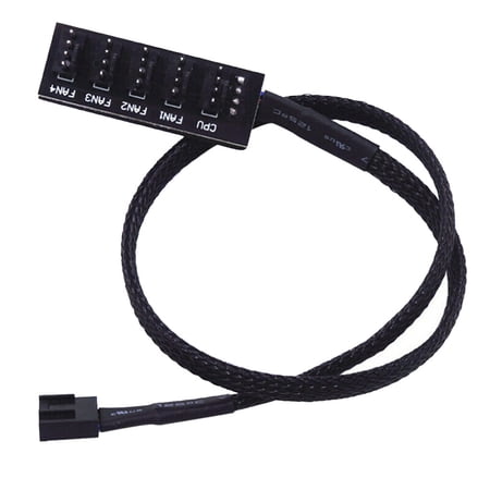 maskred 1/2 5-port 4-pin PWM CPU Cooler Cooling Fan Power Cable ...