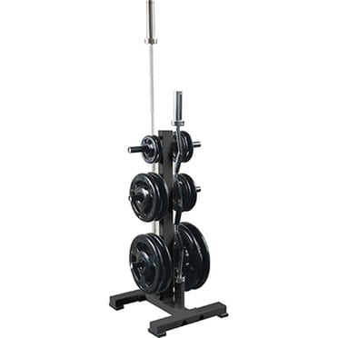 Philosophy Gym's Standard Olympic & Bumper Weight Plate Tree with Metal ...