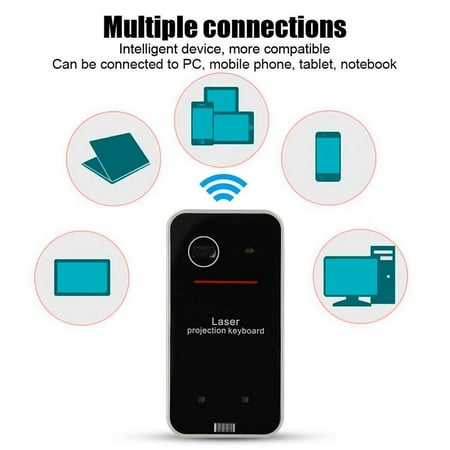 Portable Mini Wireless Bluetooth Keyboard Projector Bluetooth Keyboard ...