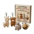 Animal Craft Kit, Diy Keychain Kit, Pre-Cut Fabric Felt Animal, Stuffed ...