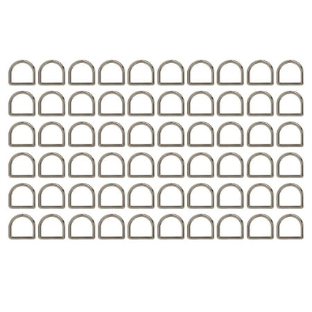 D Rings, Metal D Rings Seamless Welding Sliver Black Semicircular Shape ...