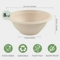 150 Pack 8 oz Compostable Paper Bowls Small Disposable Soup Bowls ...