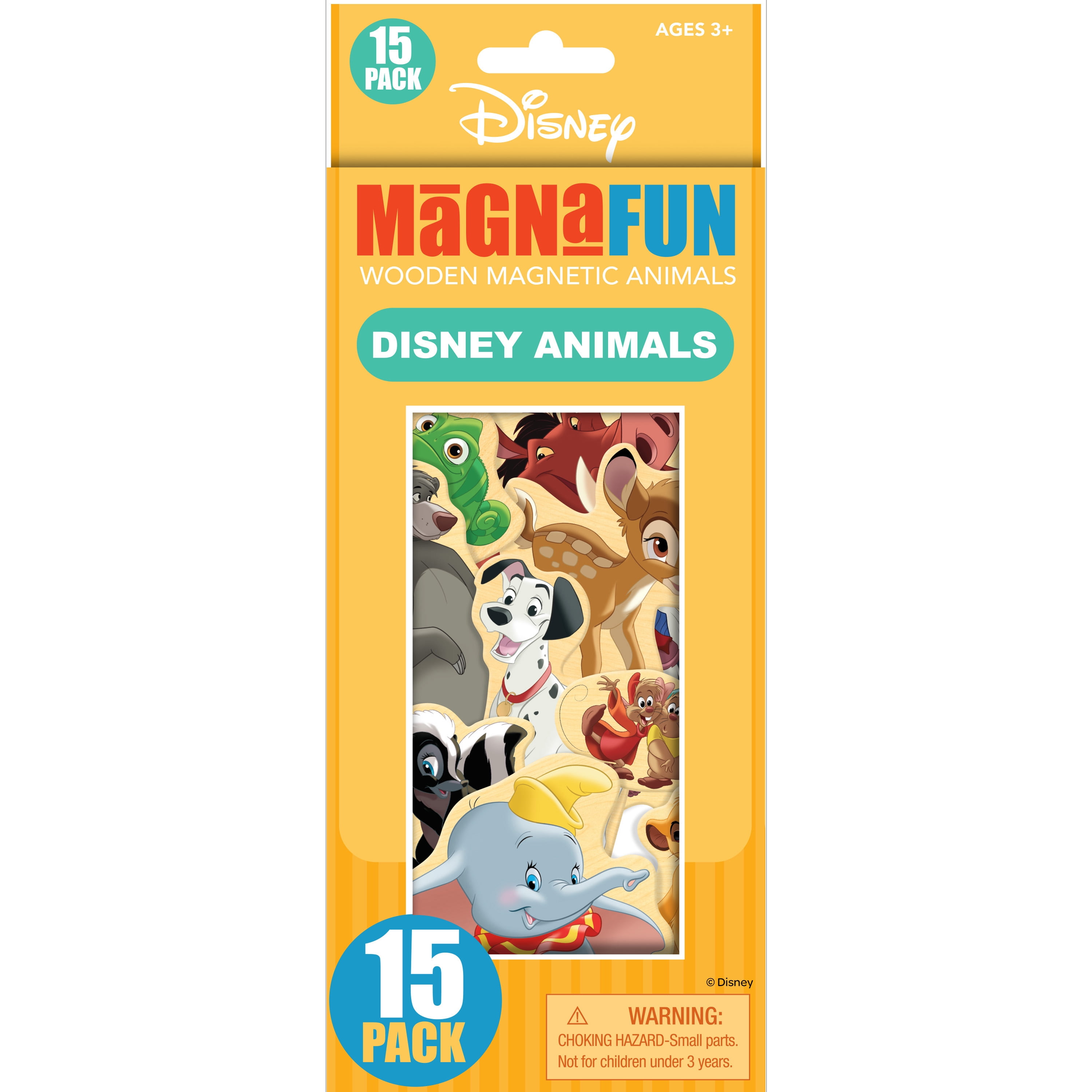 Disney Animals 15-Piece Wooden Magnets - Walmart.com