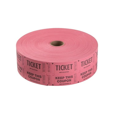 Pen + Gear Double Ticket Roll, Red, Consecutively Numbered, 2000 Count ...