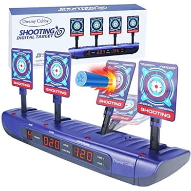 Hot Bee Electronic Shooting Target with 2 Foam Dart Blasters Outdoor ...