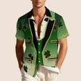 FRSASU Mens Novelty Saint Patricks Button Down Shirt Funny Irish Tees ...