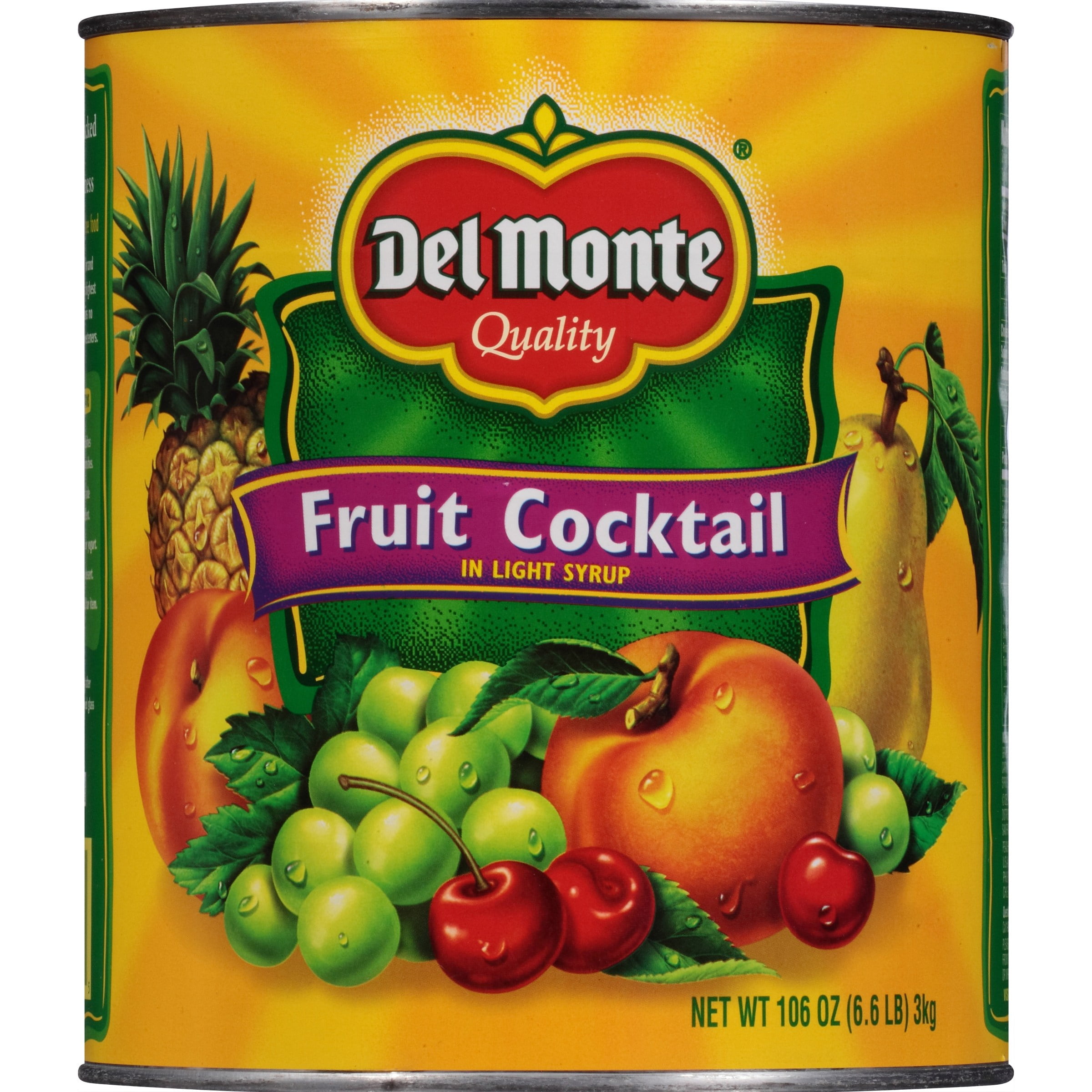 Del Monte Fruit Cocktail Sizes