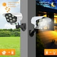 DFITO Solar Wall Light Outdoors, Simulation Surveillance Fake Camera ...