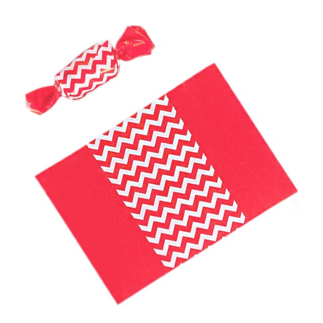 George & Jimmy Zigzag Waves 500 pieces Candy Wax Papers Caramel Candy ...