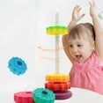 Spinning Stacking Toy for Baby Kids, Rainbow Tower, Dual Color Spinning ... Spinning Stacking Toy for Baby Kids, Rainbow Tower, Dual Color Spinning ...