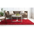 Rugs.com Botanical Shag 5' x 8' Red Rug For Living, Dining Rooms, Open ...