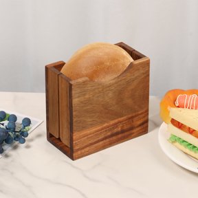 Ironwood Gourmet 28330 Local 338 Bagel Miter, Acacia Wood, 7 x 5.5 x 2. ...