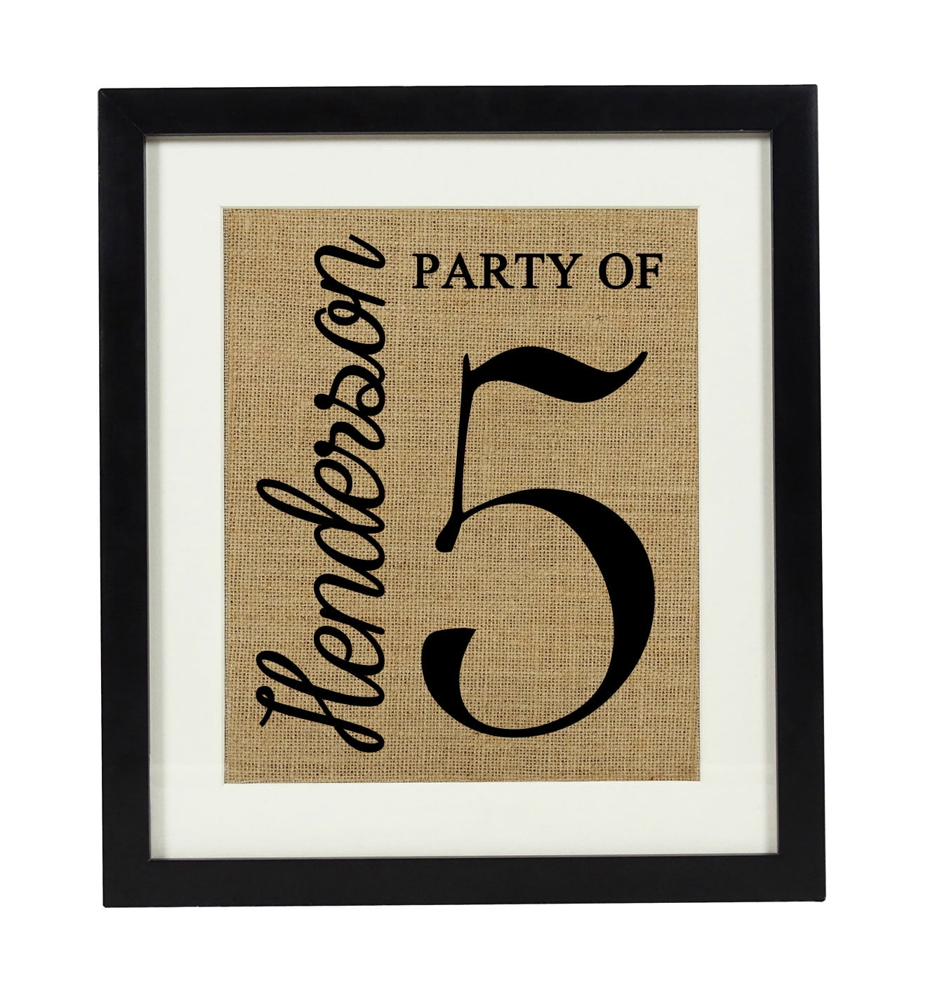 Darling Souvenir Party of 5 Sign Pregnancy Announcement Burlap Print ...