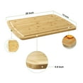 xtra Large Bamboo Cutting Boards - BEZIA Carving Board for Meat, Turkey ...