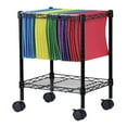 Alera Portable Mobile File Cart, Compact Metal Organizer with Rolling ...