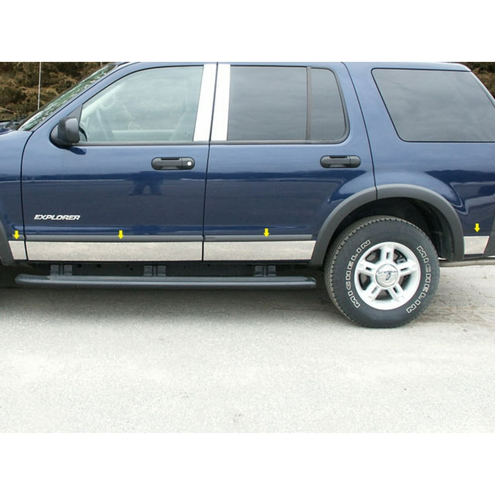 Stainless Rocker Panel Trim 8Pc Fits 2002-2010 Ford Explorer TH44330 ...