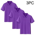 Ahabrexf White Button Up Shirt Boys Short Sleeve 3-Pc Solid Color ...