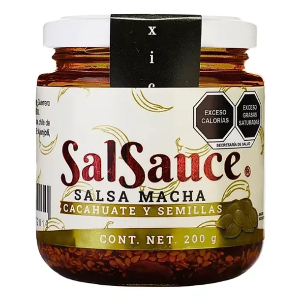 Salsa macha SalSauce cacahuate y semillas 200 g | Walmart en línea