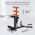 Deep Squat Machine, Adjustable Glutes Trainer Machine, Core & Abs for ...