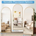 SEETHRUGLIMMER 64.3"x21" Arch Full Length Mirror Floor Mirror with ...