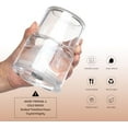 13oz/400ml Glass Water Tumbler with Straw and Lid Sealed Carry On Thick ...