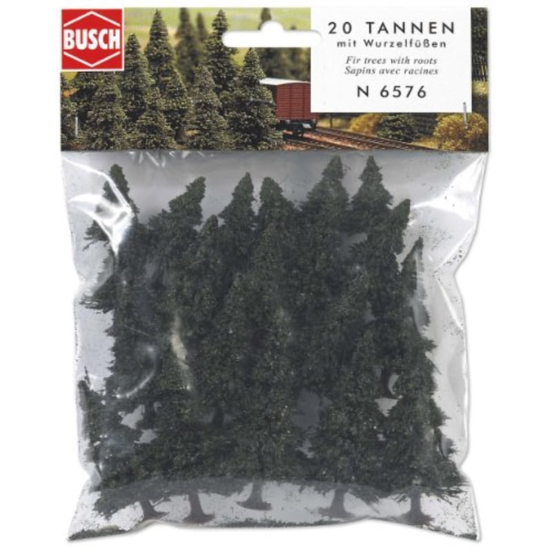 busch 6576 pine tree w/roots set 20/n scale scenery kit - Walmart.com