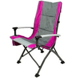 Ozark Trail High Back Camping Chair, Pink with Cupholder, Pocket, and ...
