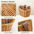 Kids Bike Basket, Children's Wicker Basket for Bike, Handwoven Bicycle ...