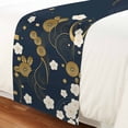 Bed Runner Cherry Blossoms Bedding Scarves Soft Decorative Bed Flag ...