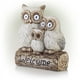 Alpine Corporation 16" Solar Owl Welcome Outdoor Statue - Walmart.com