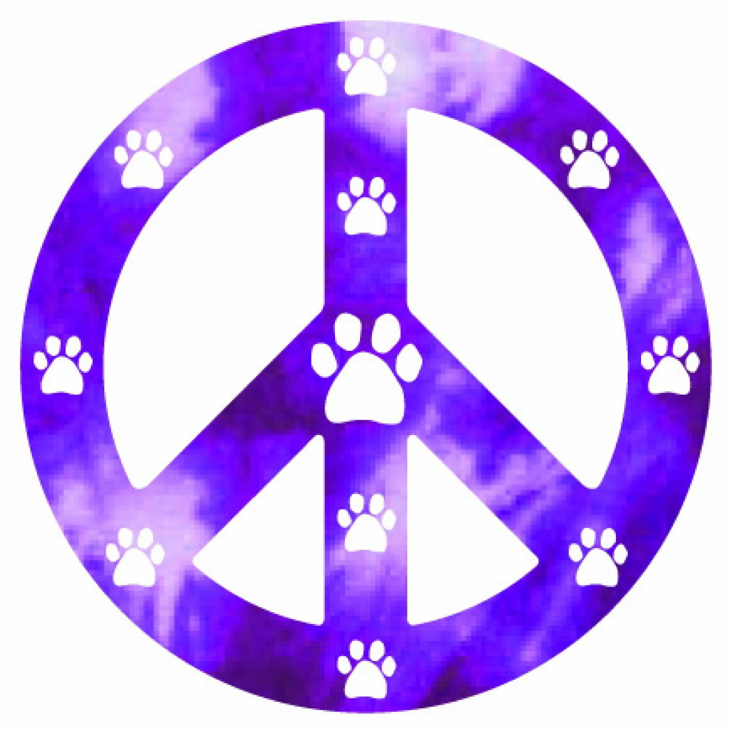 Purple Peace Sign Magnet - Walmart.com