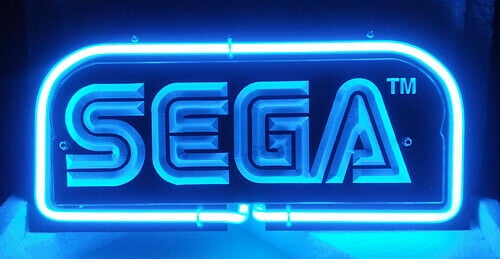 Queen Sense 14" Sega 3D Carved Neon Sign Acrylic Man Cave Handmade Neon ...