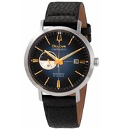 Men's 96B285 Quartz Chronograph Blue Dial Silver-Tone 44.5mm Watch ...