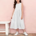 Babcutegg Solid Color Sleeveless Round-Neck Dress With Breathable ...