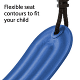 Blue Rabbit Play Outdoor Kids Swing with Flexible Seat and Rope/Chain ...