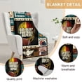 American Football Themed Flannel Blanket Thick Warm Sports Style Living ...