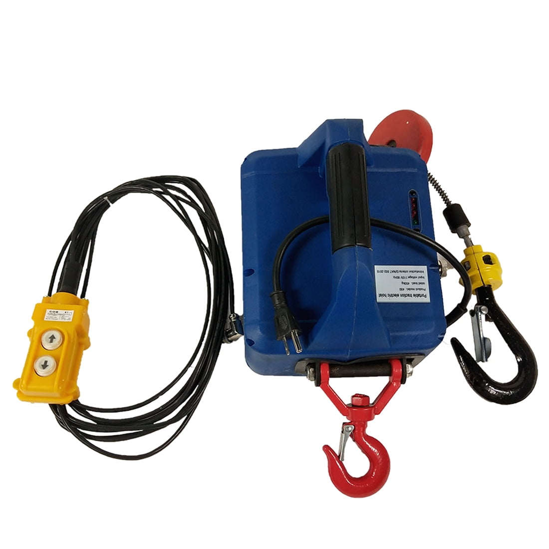 INTBUYING Electric Hoist Wire-Controlled Portable Household Electric ...