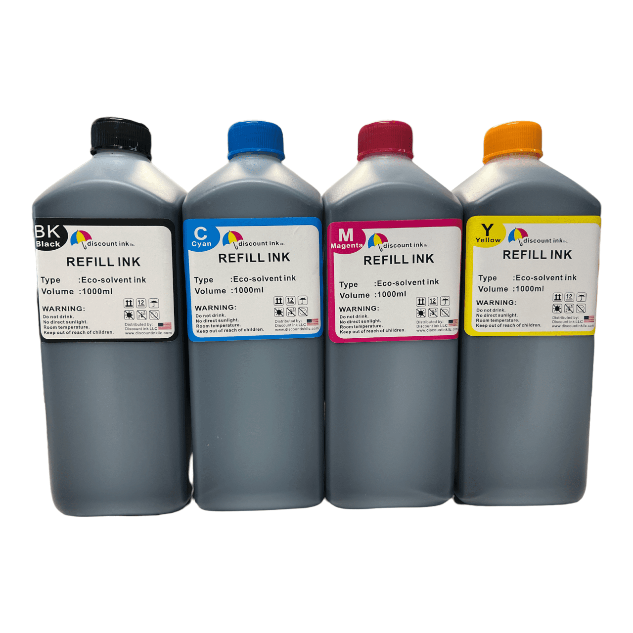 Bulk liters eco solvent ink Roland Mimaki Mutoh Printers Epson dx5 dx7 ...