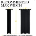 SRWEHG-Sleek Blackout Curtains 63 inches Length for Small Windows ...